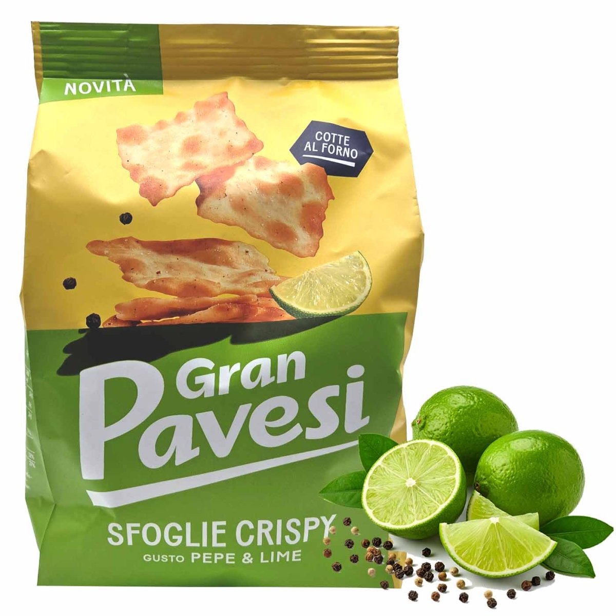 Gran Pavesi Sfoglie Crispy Gusto Pepe & Lime 150g